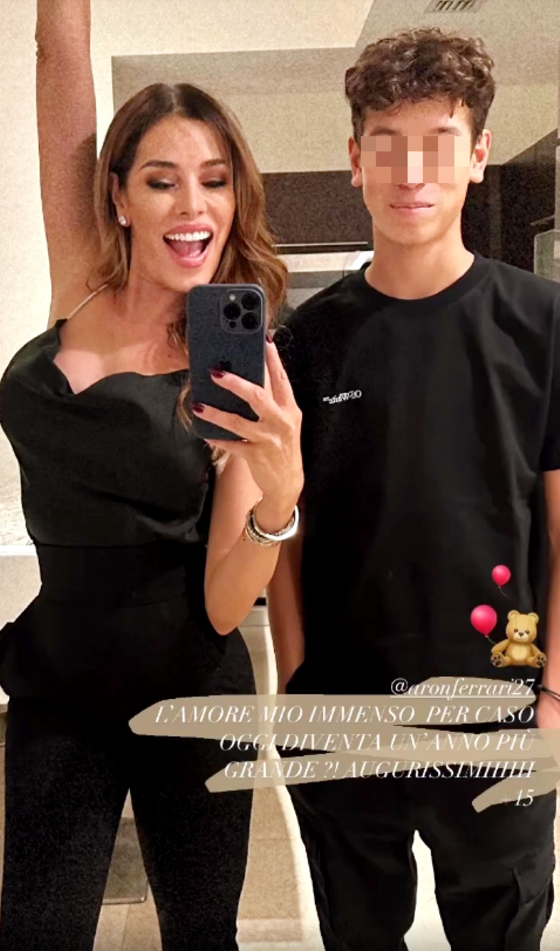 Aida Yespica vola a Miami per festeggiare i 15 anni di Aron, che ora è più alto di lei! Foto ...