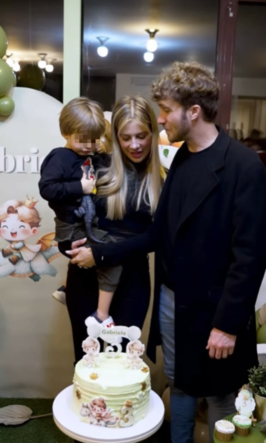 Clizia Incorvaia mostra il party per i 3 anni del figlio Gabriele e ...