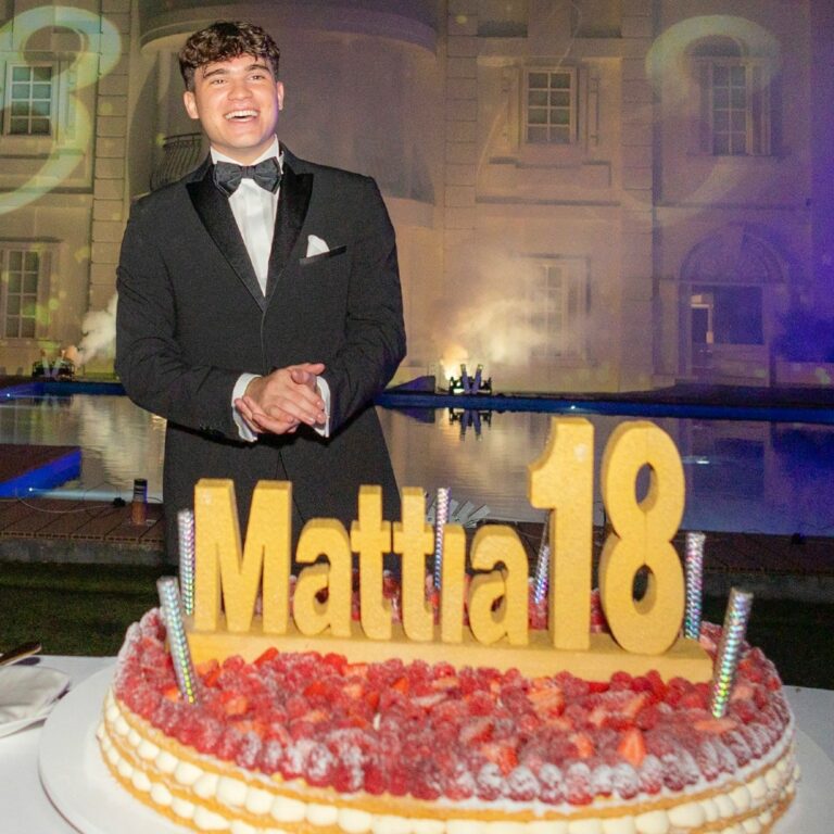 Il figlio di Federica Panicucci e Mario Fargetta compie 18 anni! Mega ...