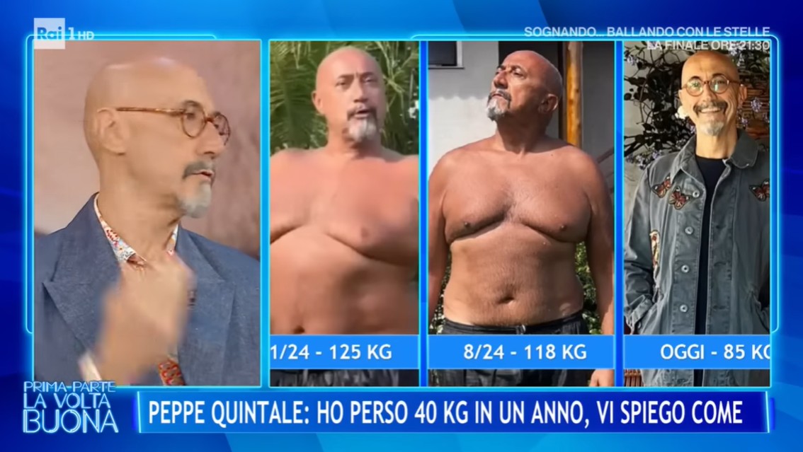 ''Pesavo 125 chili, oggi peso 85 chili'': l'ex conduttore tv Beppe Quintale torna in Rai per ...